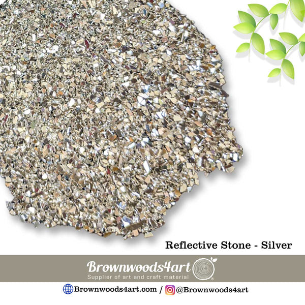 Premium Reflective Stone - Silver – Brownwoods4art