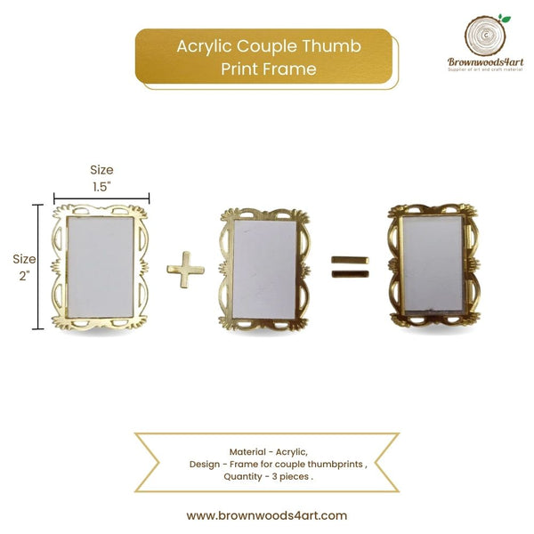 Acrylic Couple Thumb Print Frame – Brownwoods4art