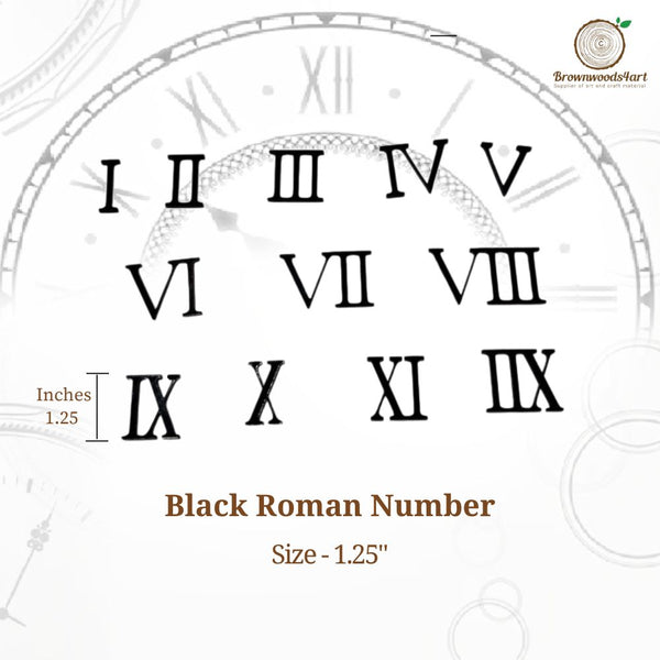 Black Roman Number – Brownwoods4art