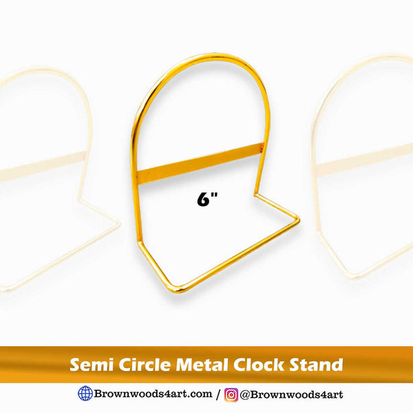 Semi Circle Metal Clock Stand – Brownwoods4art