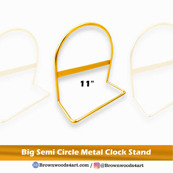 Big Semi Circle Metal Clock Stand – Brownwoods4art