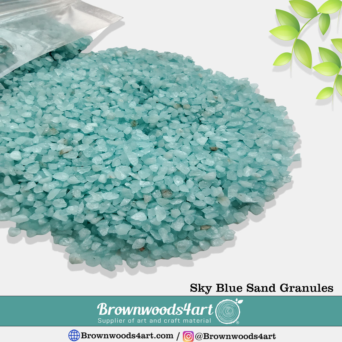 Sky Blue Sand Granules – Brownwoods4art