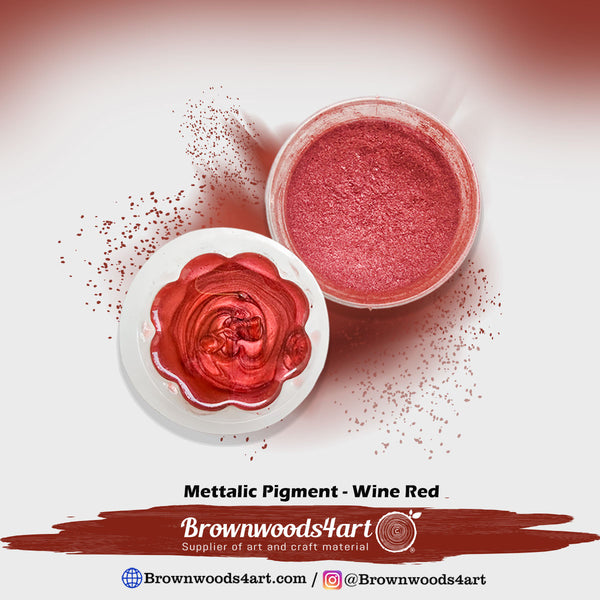 Metallic Powder Pigment - Wine Red – Brownwoods4art