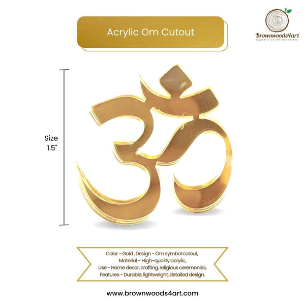 Acrylic Om Cutout – Brownwoods4art