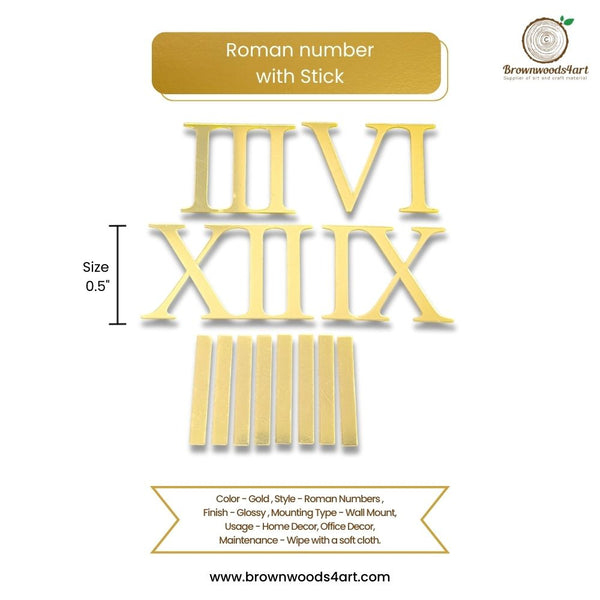 Roman number with Stick – Brownwoods4art