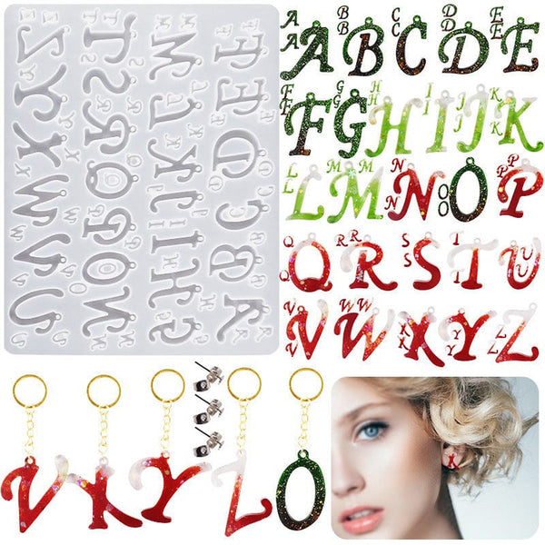 Cursive Alphabet Silicone Mould – Brownwoods4art