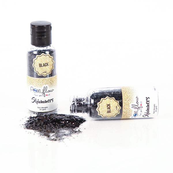 Buy Black Chunky Glitter for Resin Art & DIY Crafts – Brownwoods4art